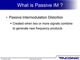 The Influence of RF Substrate Materials on Passive Intermodulation (PIM) | PDF