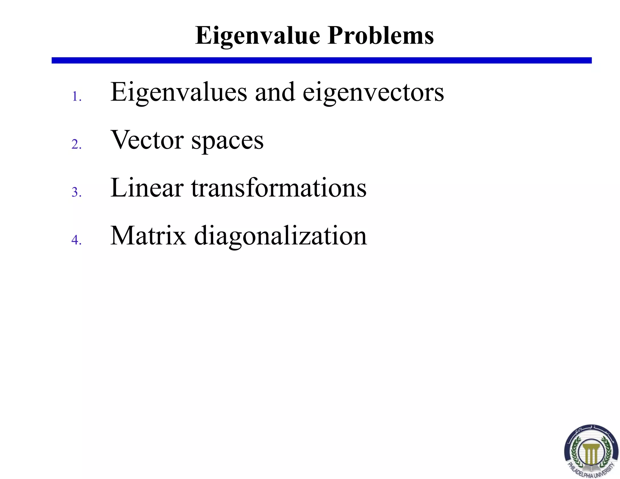 Eigen values and eigen vectors engineering | PPT | Physics | Science