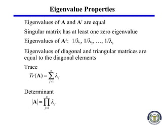 Eigen values and eigen vectors engineering | PPT