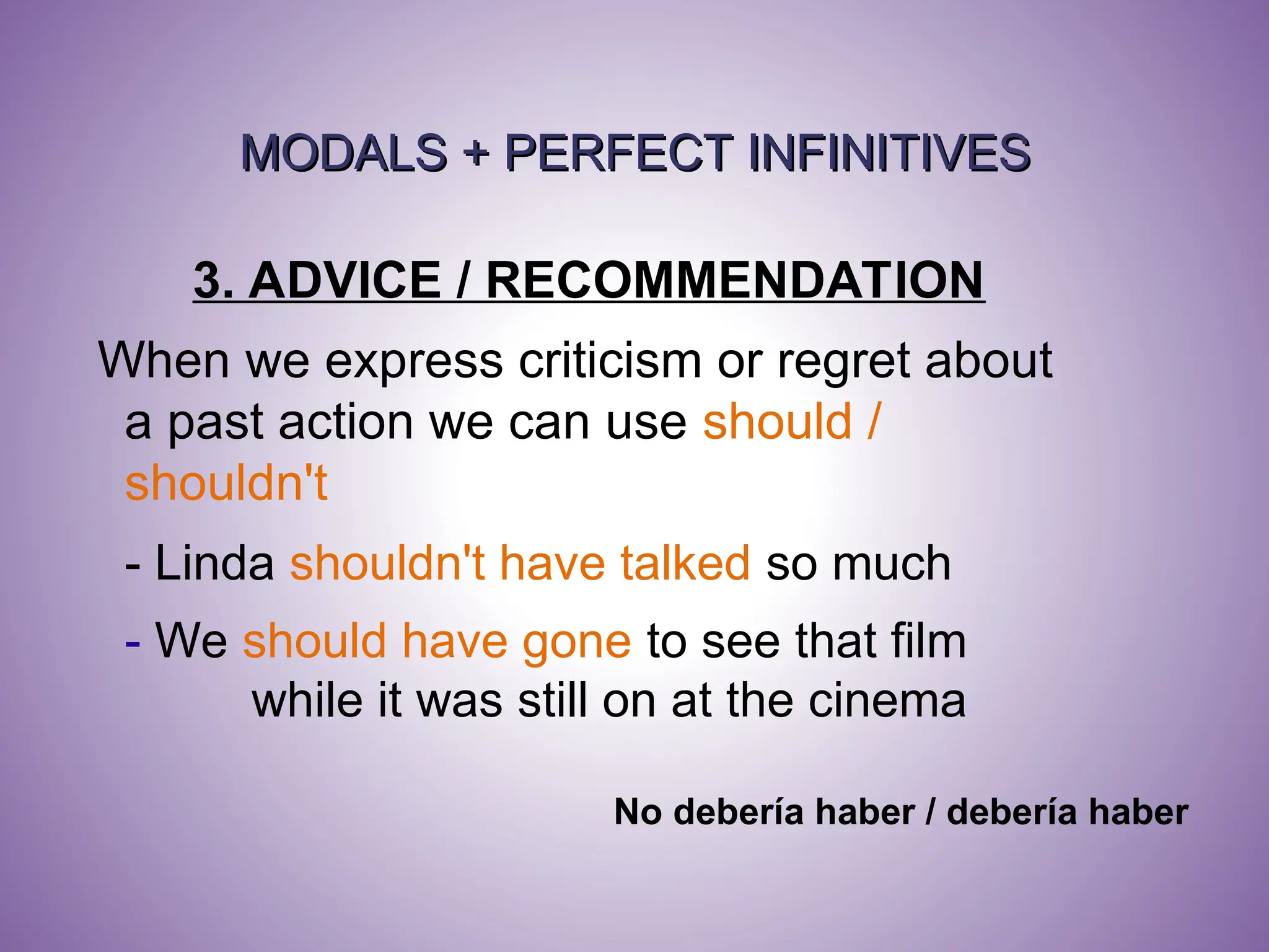 verbos modales y modales perfectos bhtos | PPT