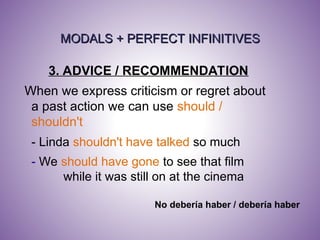 verbos modales y modales perfectos bhtos | PPT