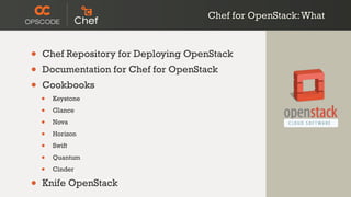 Chef for OpenStack December 2012 | PPT