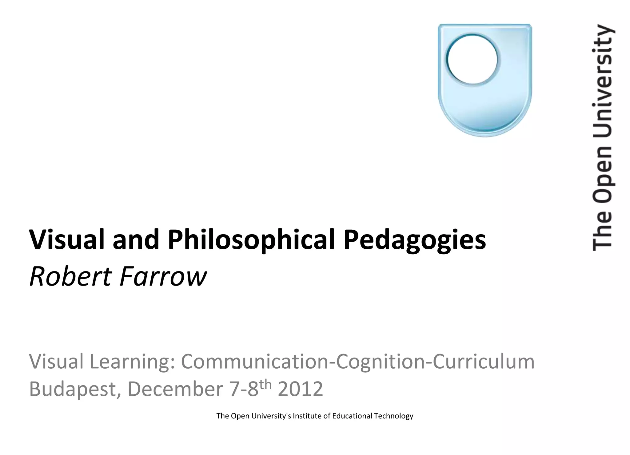 Visual & Philosophical Pedagogy | PPTX