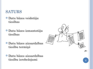 Datu bāzes aizsardzība | PPT