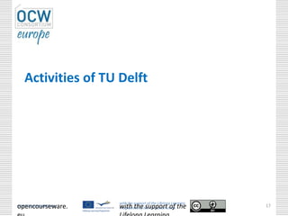 OpenCourseWare in Europe | PPT