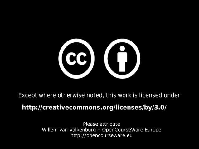 OpenCourseWare in Europe | PPT