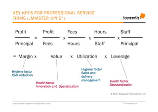 Key performance indicators in professional service firms | PDF