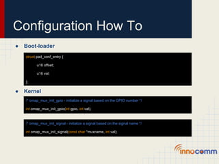 Introduction to omap4 pad configuration | PDF | Operating Systems | Computer Software and ...