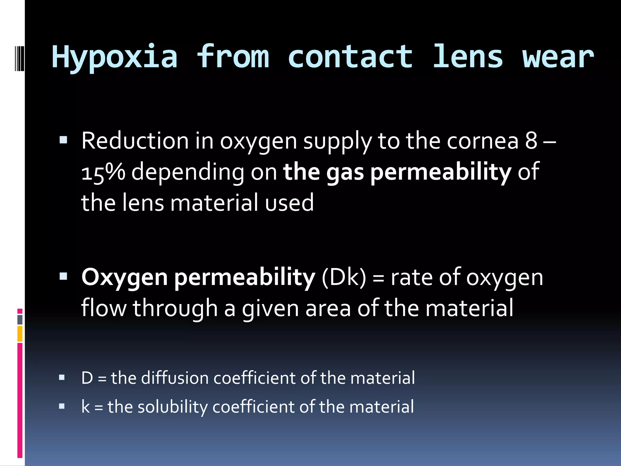 corneal response to anoxia stress from contact lens wear | PPTX