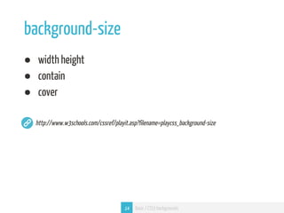#5 - CSS3 Gradients and Backgrounds | PPT