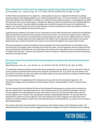 December 2012 Reinsurance Newsletter | PDF