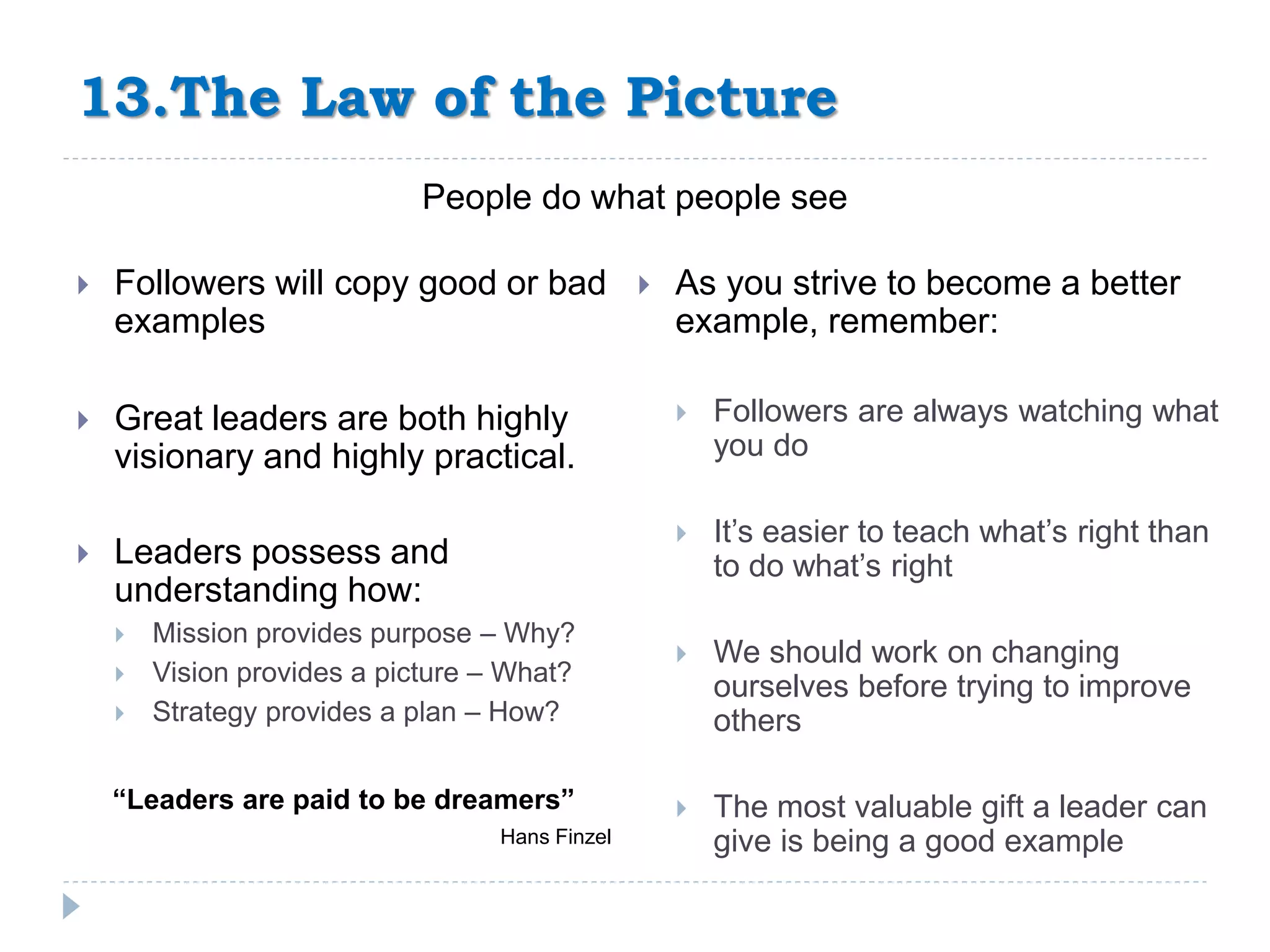 The 21 Irrefutable Laws Of Leadership Ppt | PDF