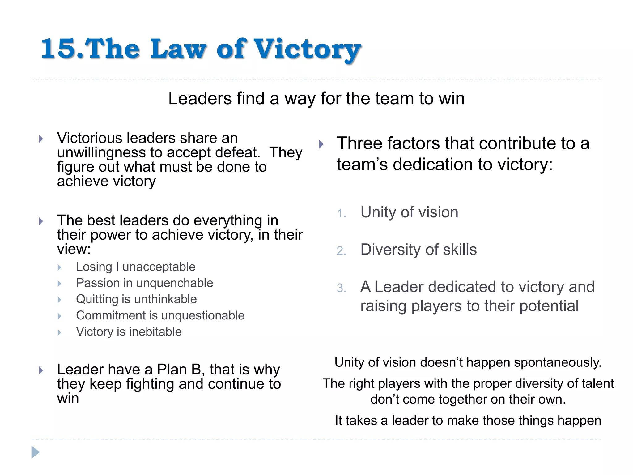 The 21 Irrefutable Laws Of Leadership Ppt | PDF