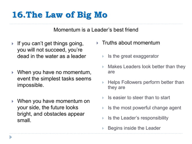 The 21 Irrefutable Laws Of Leadership Ppt | PDF | Social Networking ...