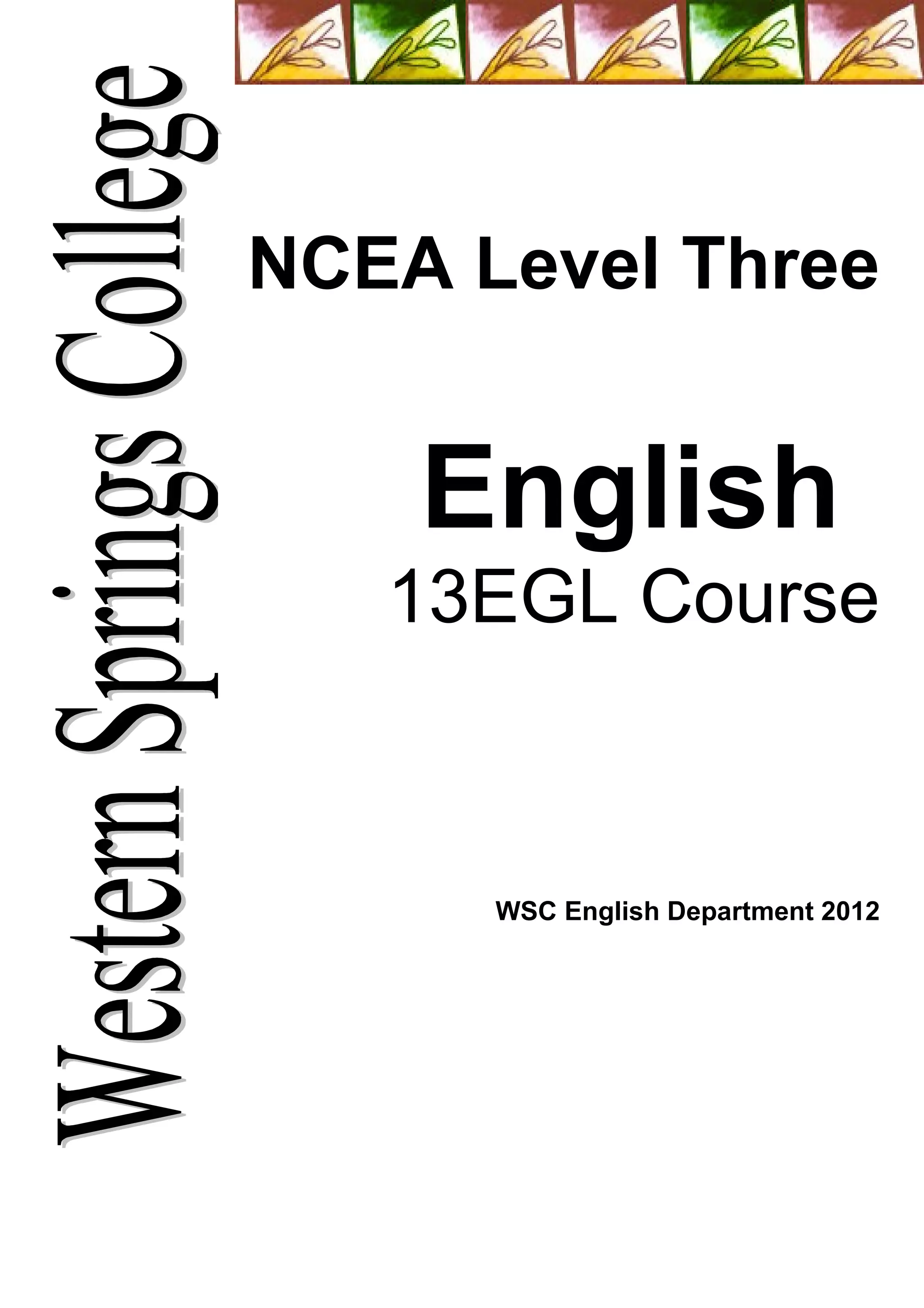 2012 13 egl coursebook | PDF