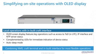 A new benchmark for timing success - OSA 5412 and 5422 access ...