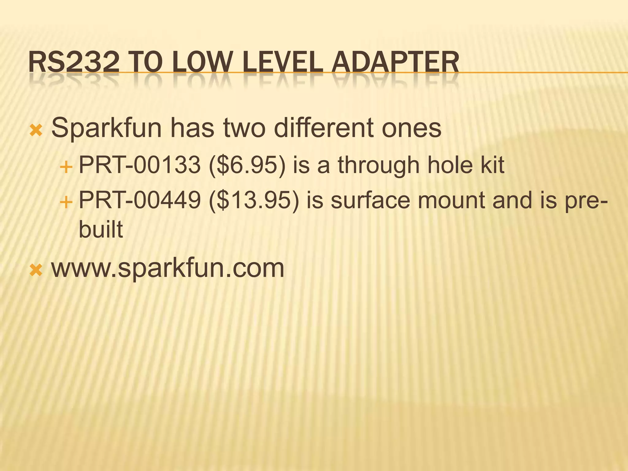 2012 1 arduino_rs232 | PPTX | Computer Peripherals | Computing