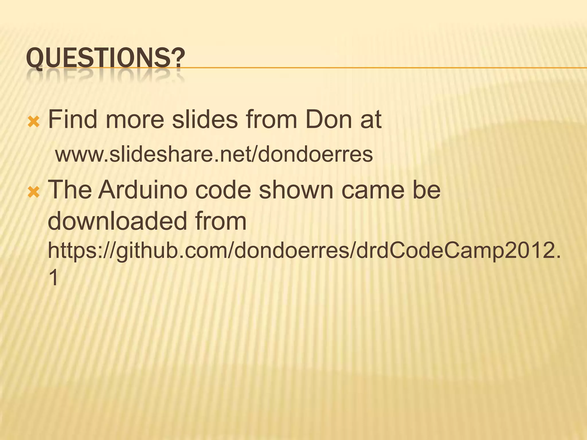 2012 1 arduino_rs232 | PPTX | Computer Peripherals | Computing
