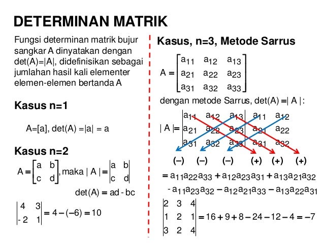 Matriks dan Determinan