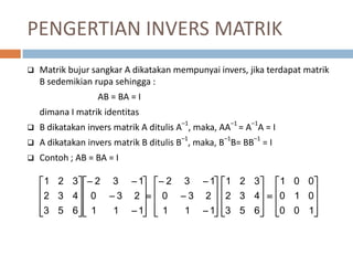 Invers Matriks | PDF