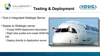 Working with Portlets in ADF and Webcenter | PPT