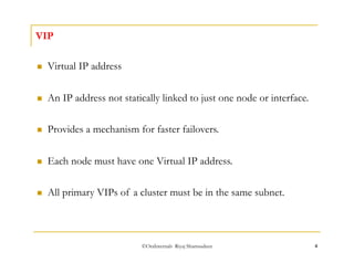 A deep dive about VIP,HAIP, and SCAN | PPT
