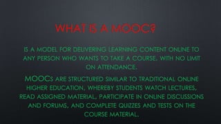 MOOC (Professional Studies) | PPT