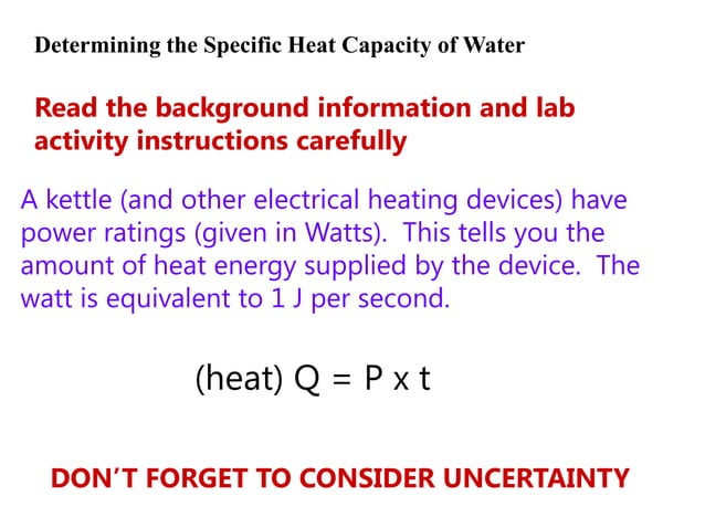 Lesson : Enthalpy and Calorimetry | PPTX | Chemistry | Science