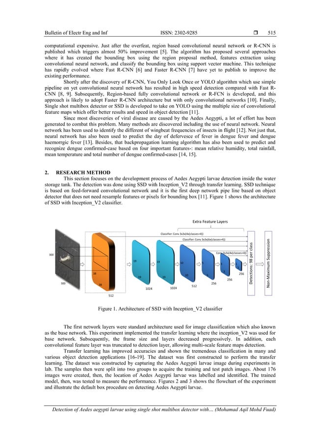 Detection Of Aedes Aegypti Larvae Using Single Shot Multibox Detector
