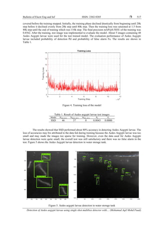 Detection of Aedes aegypti larvae using single shot multibox detector ...