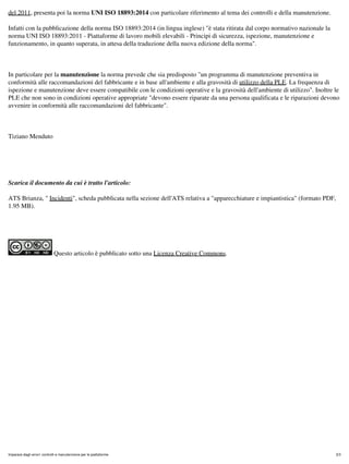 201 28112017 imparare dagli errori controlli e manutenzione per le ...