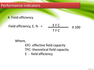 Comparative performance evaluation of different mechanical implement ...