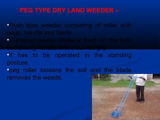 Performance evaluation of weeders in cotton | PPT