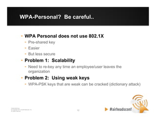 2012 ah apj wlan security fundamentals | PDF | Information and Network ...