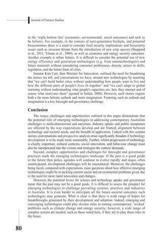 The Complex Futures of Emerging Technologies: Challenges and Opportunities for Science Foresight ...