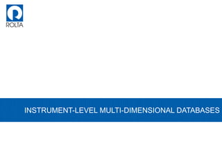 Business Intelligence System and instrumental level multi dimensional ...