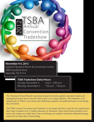 TSBA 2012 Annual Convention Tradeshow Brochure | PDF
