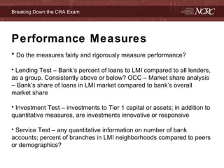 Silver | CRA Exam Breakdown | PPT | Consumer Banking | Personal Finance