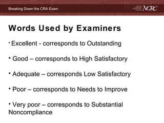 Silver | CRA Exam Breakdown | PPT | Consumer Banking | Personal Finance