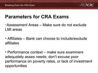 Josh Silver | CRA Exam Breakdown | PPT