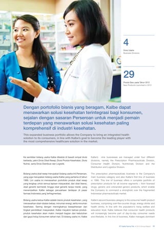 KALBE Annual Report 2012 | PDF