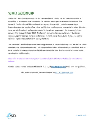 2012 ASTA Agency Profile | PDF