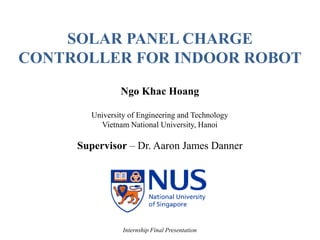 2012 Aug - Ngo Khac Hoang - Solar panel circuit for charge controller | PPT
