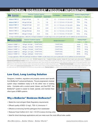 BioBarrier Membrane Bioreactor brochure | PDF | Biotech and Biomedical ...