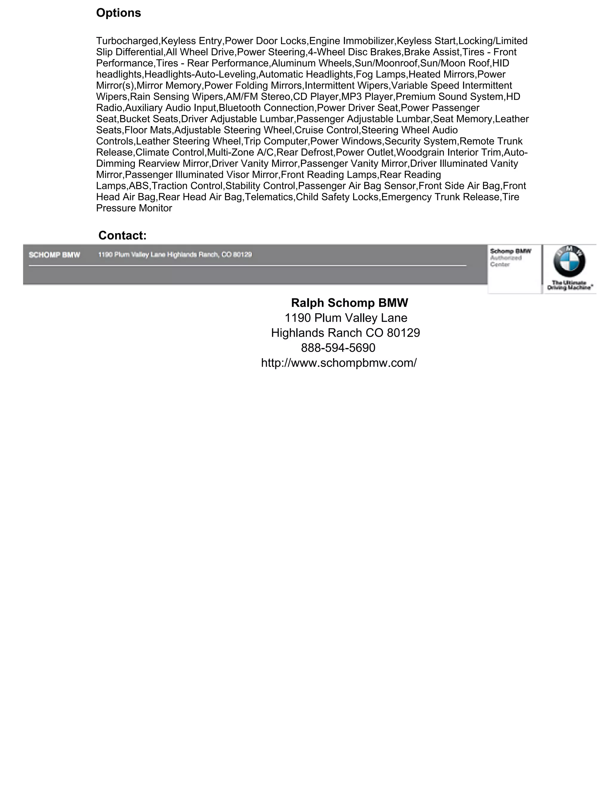 2012 bmw 5 series for sale near denver, co | PDF