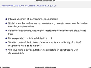 Tutorial on Bootstrap resampling with independent data | PDF | Physics | Science