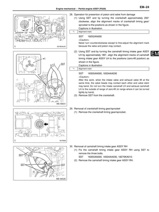 2012 BRZ engine service manual | PDF