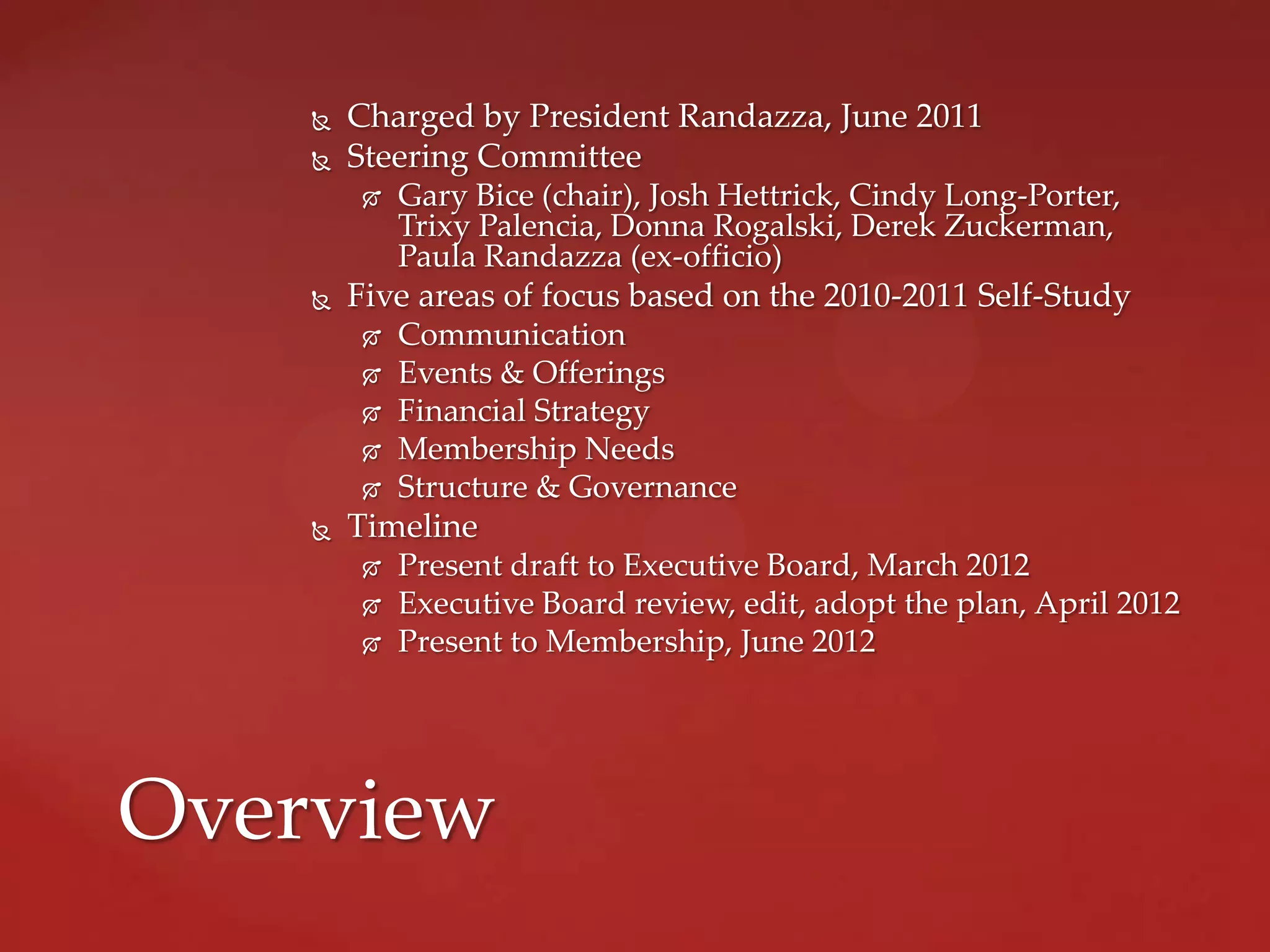 2012 Business Meeting Strategic Plan | PPTX