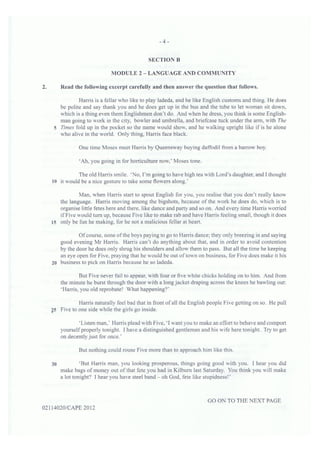 2012 CAPE Communication Studies Paper 2 | PDF