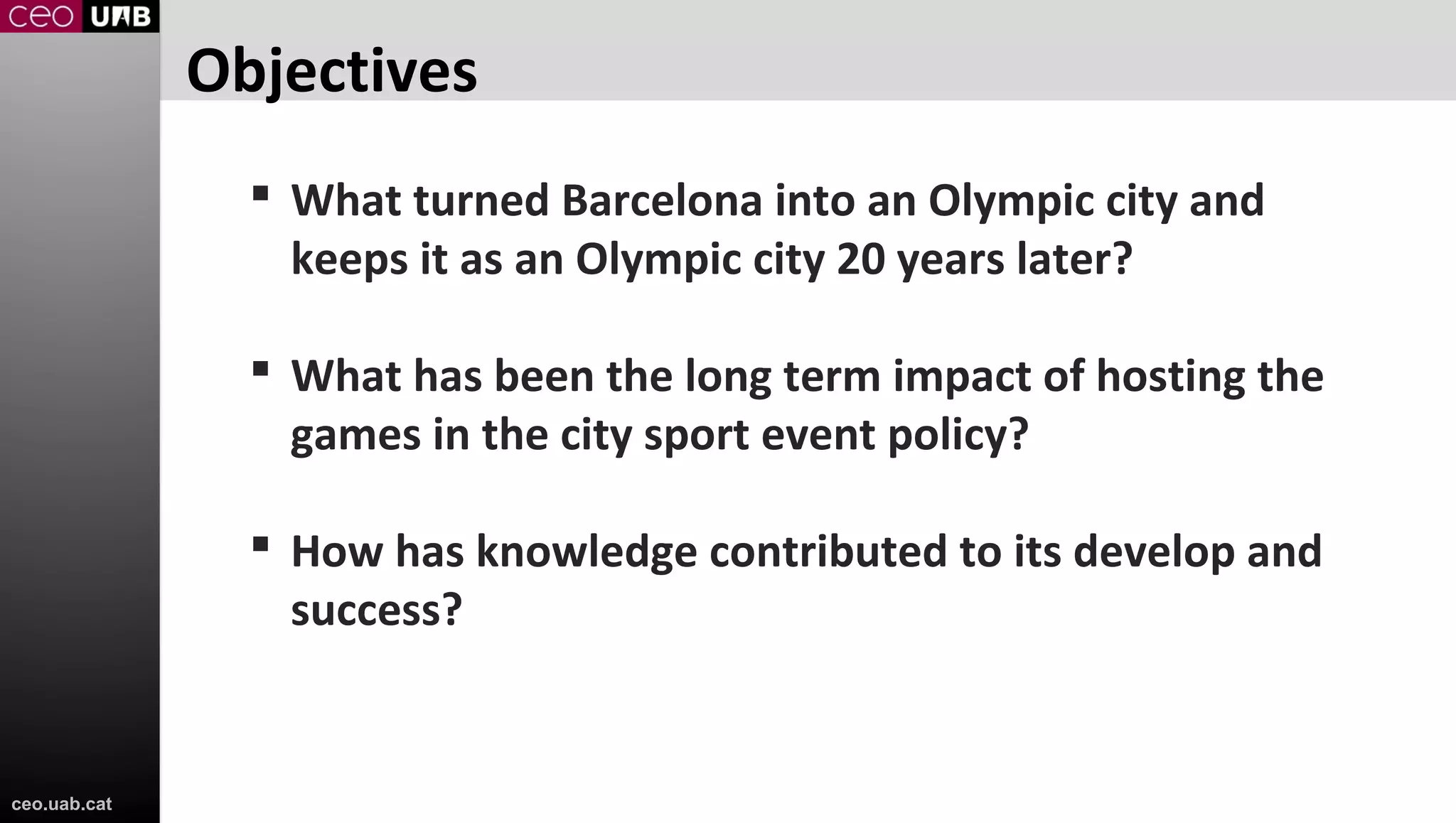 The value of Olympic knowledge legacy for host cities | PPT